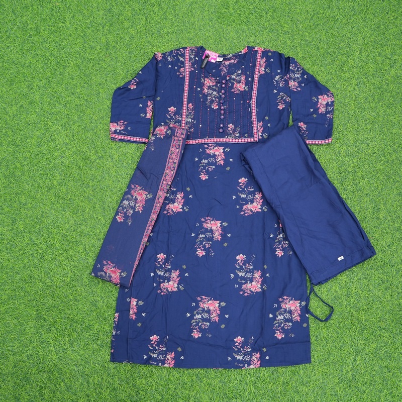 Navy Blue Colored Designer Dress | She Needs - The Saree World
