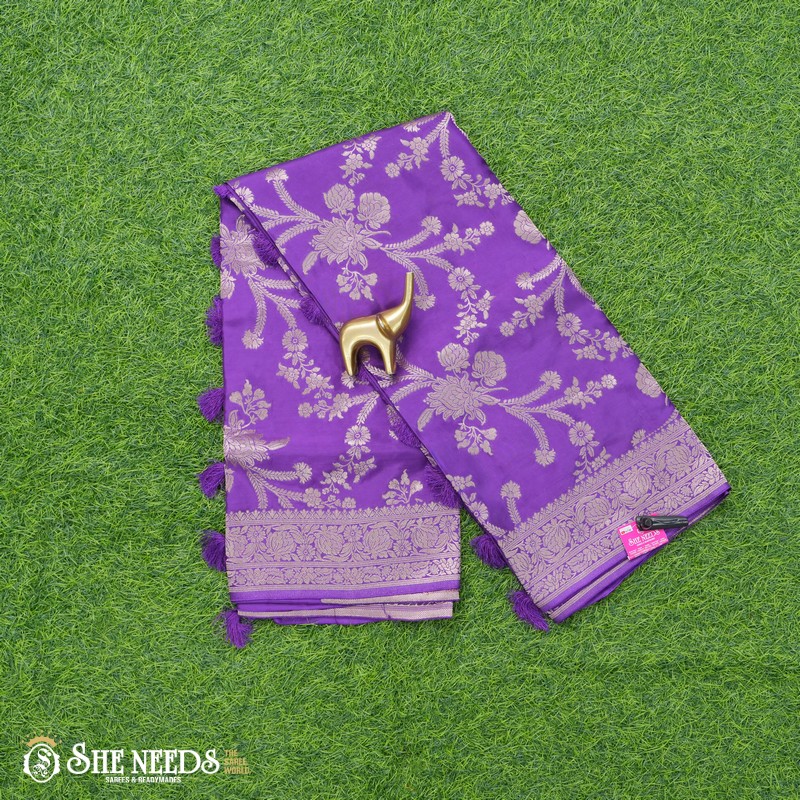Purple Color Fancy Saree | She Needs - The Saree World