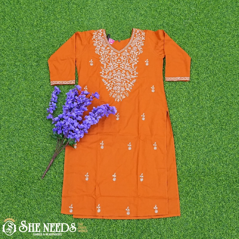 Orange Color Designer Tops | She Needs - The Saree World